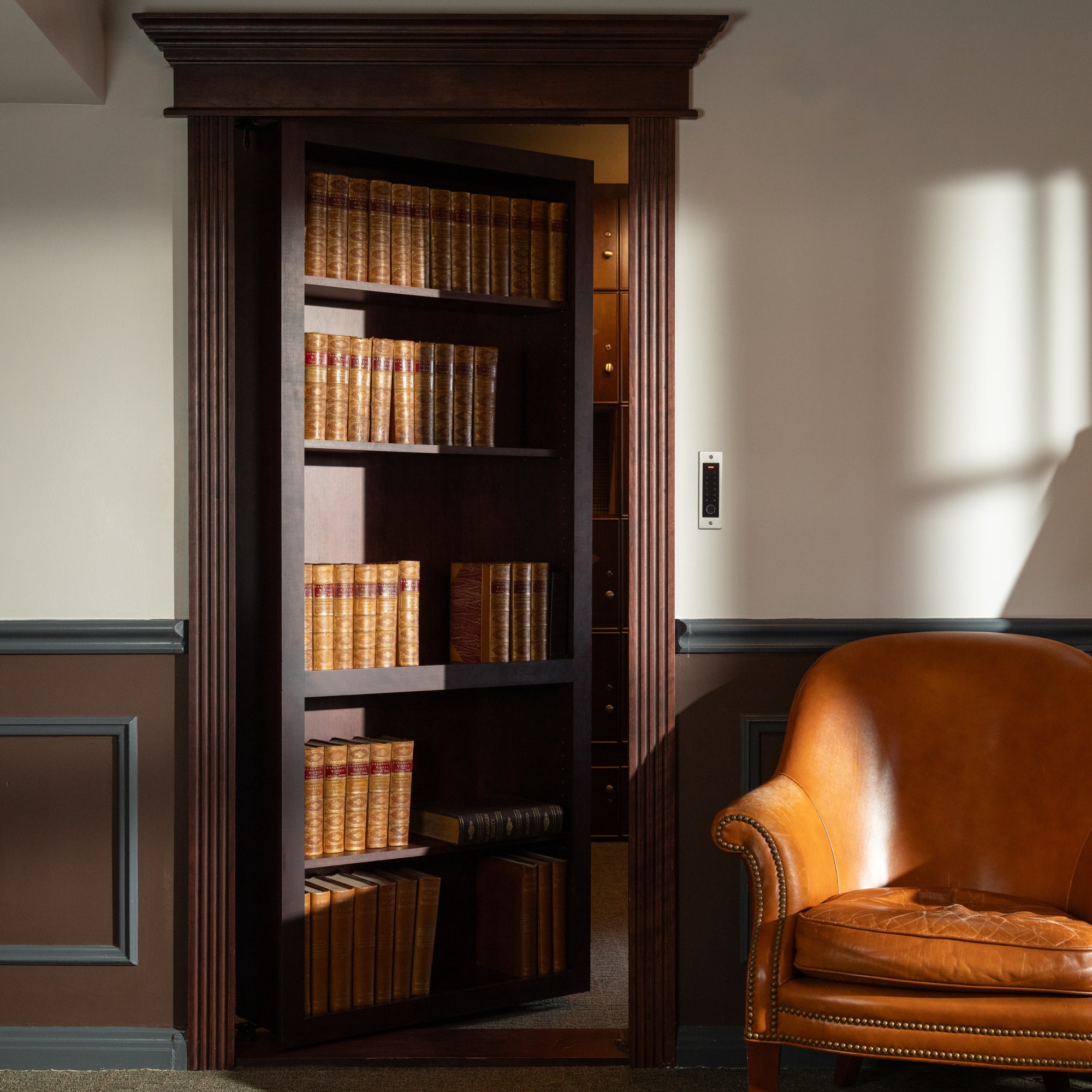 Bookcase Hidden Doors - Secret Door Bookcase – Murphy Door®