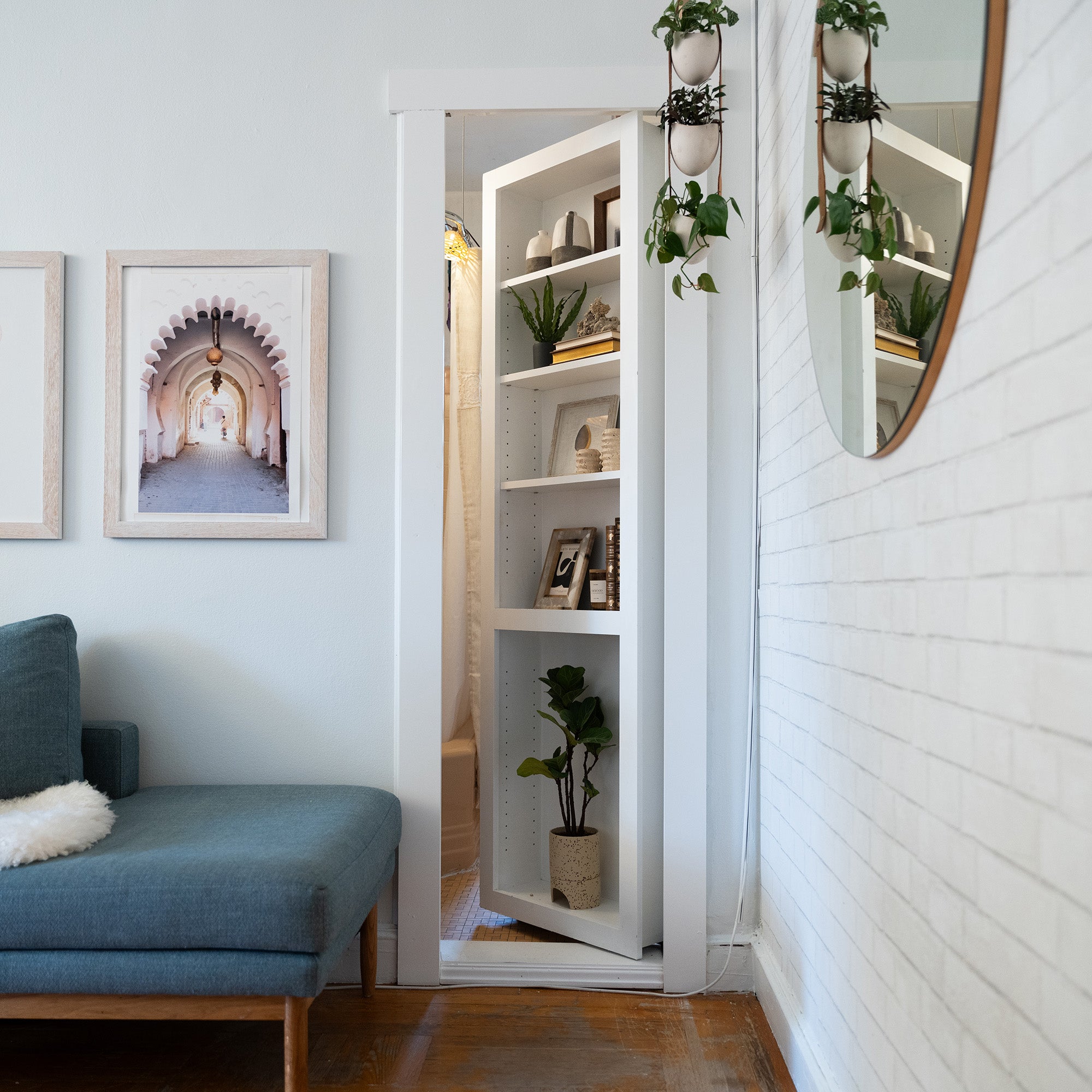 Living Room Hidden Doors & Hidden Storage – Murphy Door®