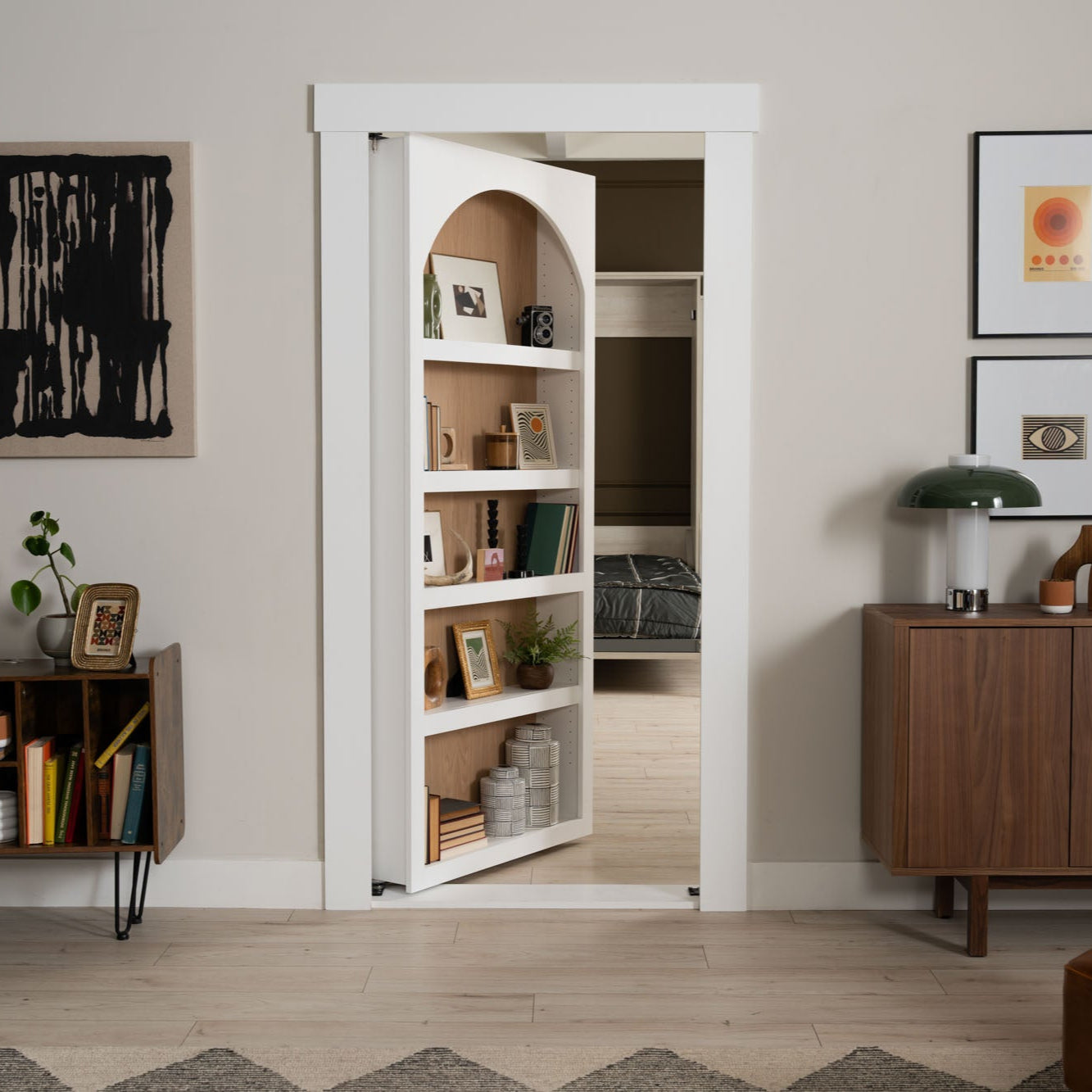Bookcase Hidden Doors - Secret Door Bookcase – Murphy Door®