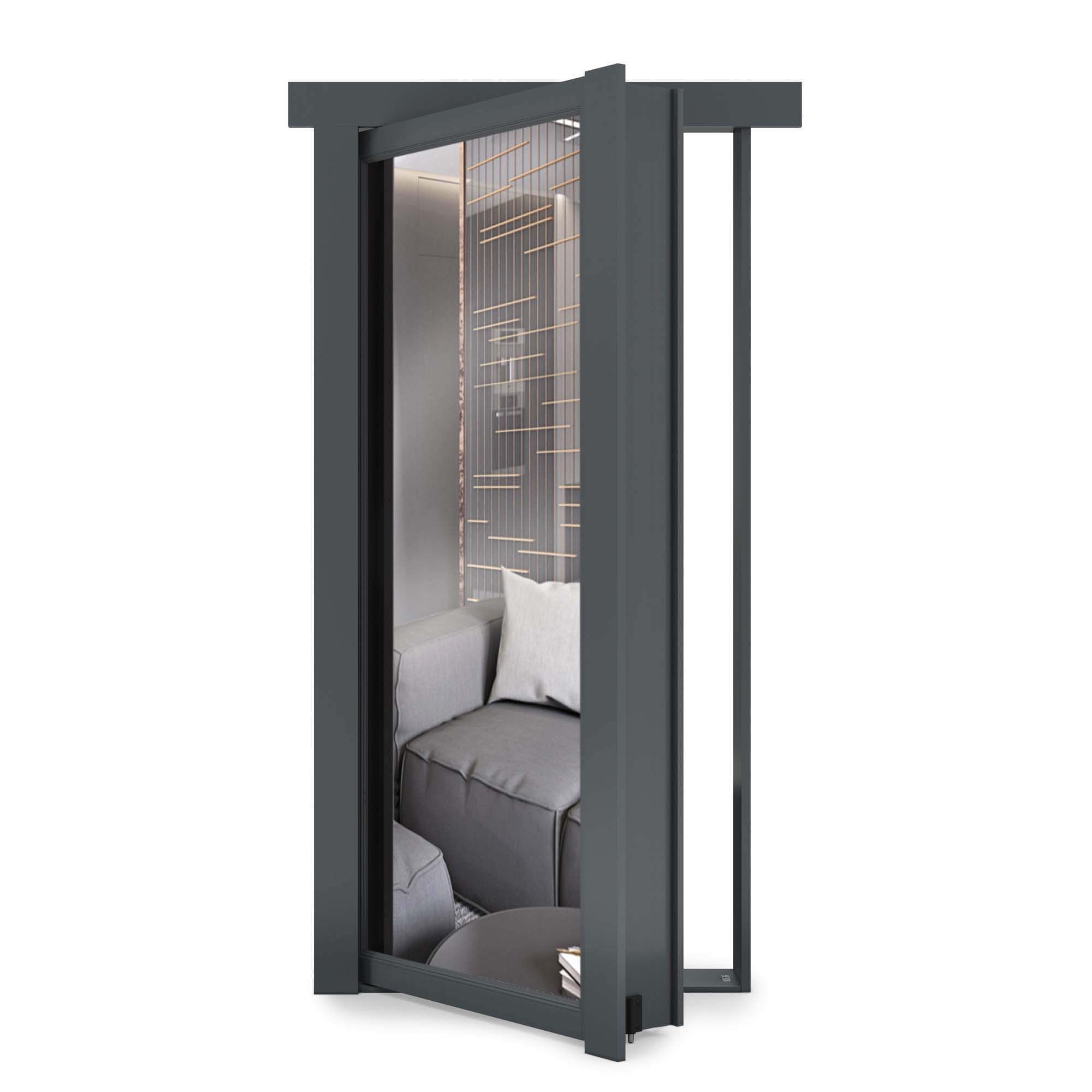 Mirror Gun Cabinet Door | Hidden Room Gun Shelf | Murphy Door, Inc ...