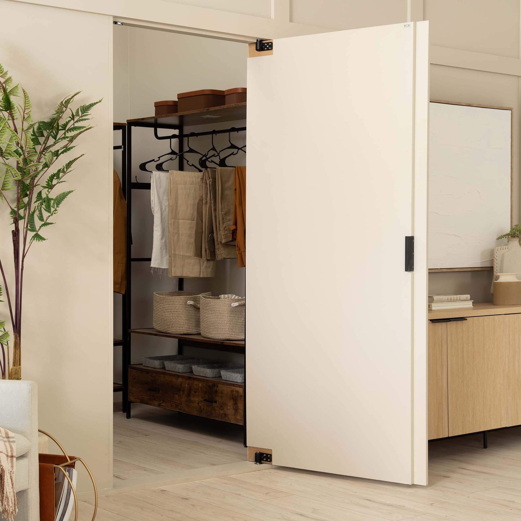 Hidden Door Hinges - Premium Hardware Kit | Murphy Door