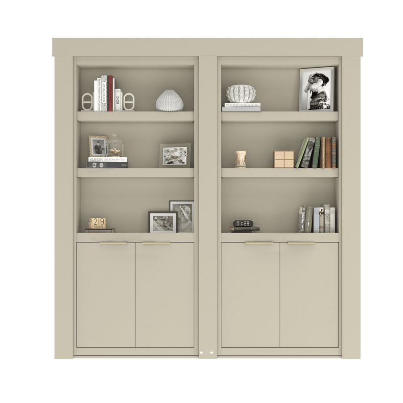 EcoCrafted French Murphy Door Bookcase