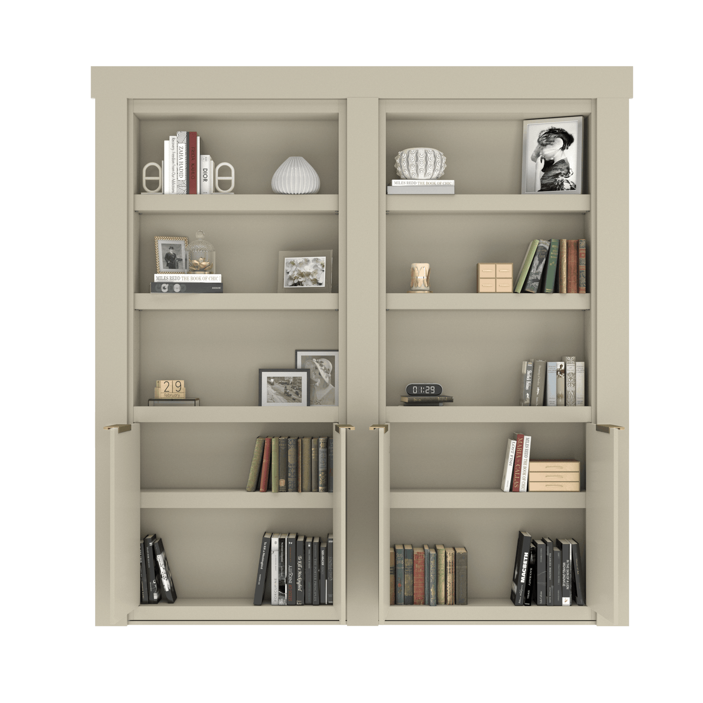 EcoCrafted French Murphy Door Bookcase