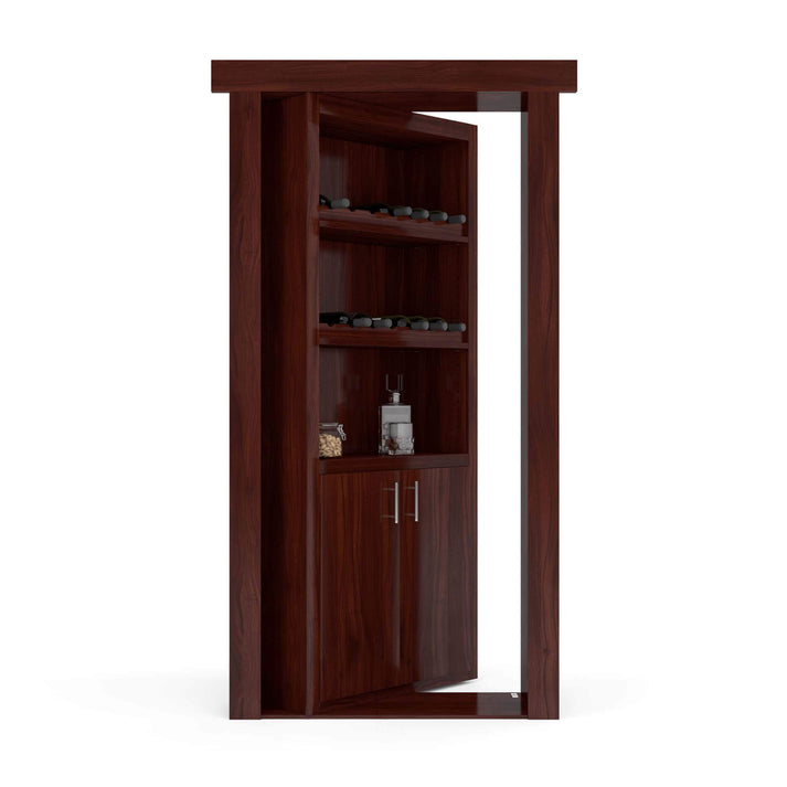 Wine Rack Door | Wine Rack Shelf Hidden Door | Murphy Door, Inc.