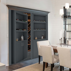 Secret Double Door with Wine Rack – Murphy Door