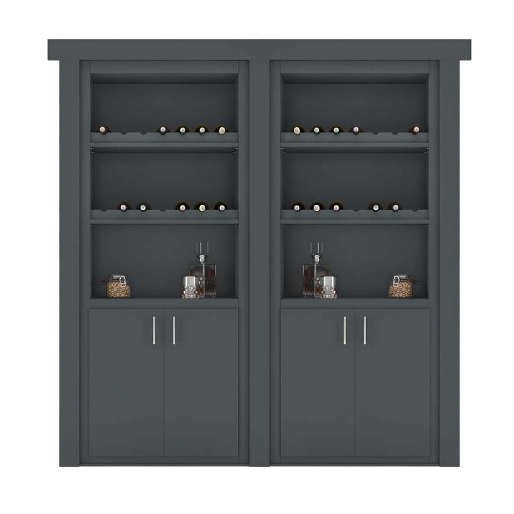 Secret Double Door with Wine Rack – Murphy Door®