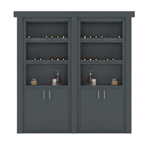 Secret Double Door with Wine Rack – Murphy Door®