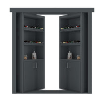 Secret Double Door with Wine Rack – Murphy Door®