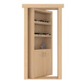 Hidden Flush Mount Maple Wine Rack Door– Murphy Door
