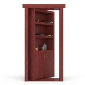 Hidden Flush Mount Maple Wine Rack Door– Murphy Door