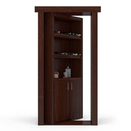 Hidden Flush Mount Maple Wine Rack Door– Murphy Door