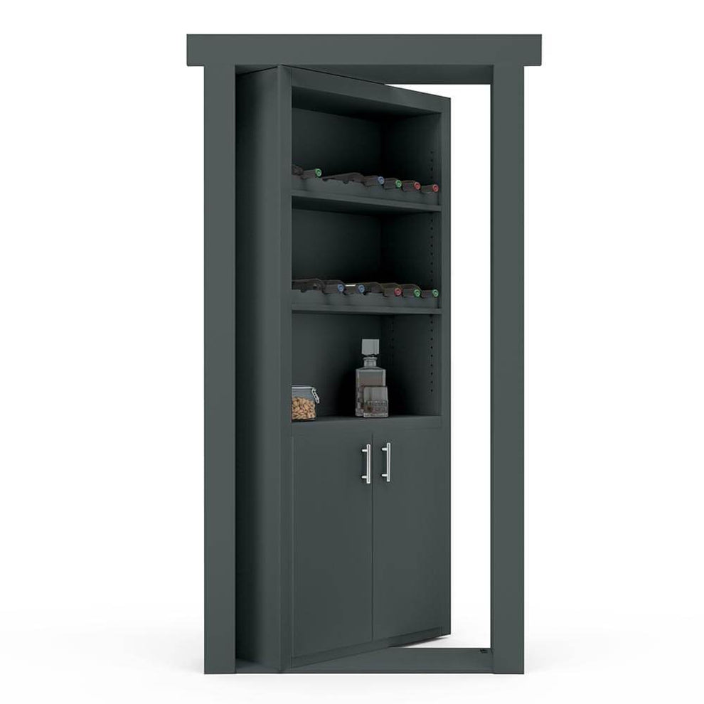 Hidden Flush Mount Paint Grade Wine Rack Door– Murphy Door